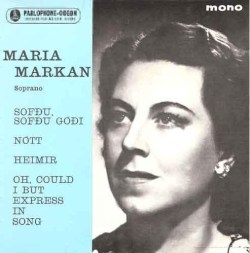 María Markan – Efni á plötum | Glatkistan