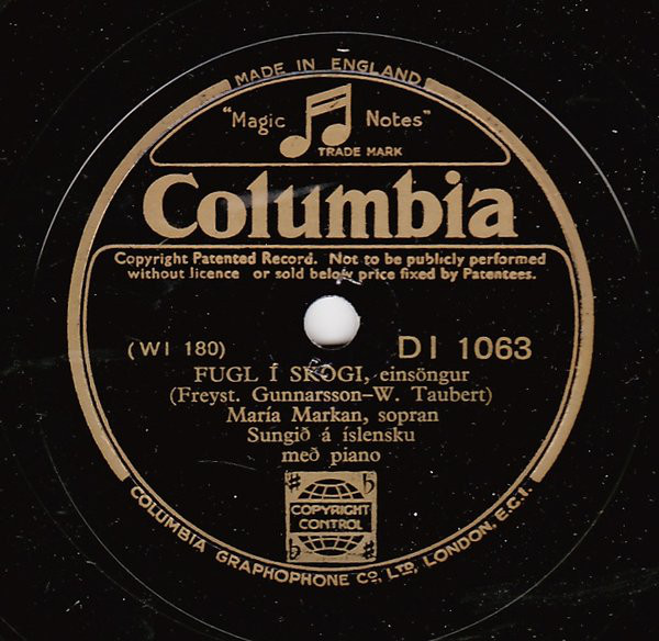 María Markan – Efni á plötum | Glatkistan