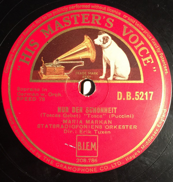 María Markan – Efni á plötum | Glatkistan